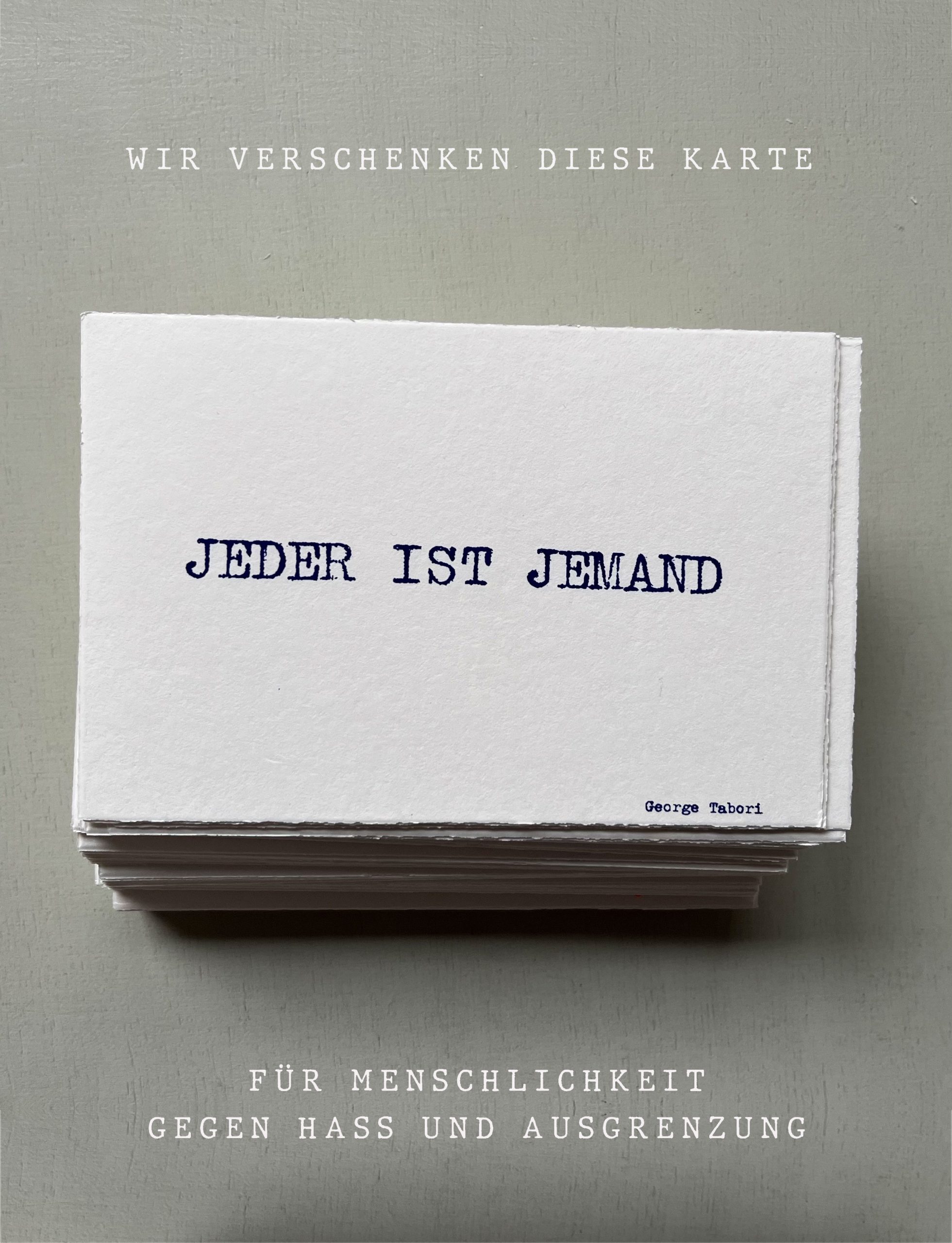 Karte jeder ist jemand - Zwölfer