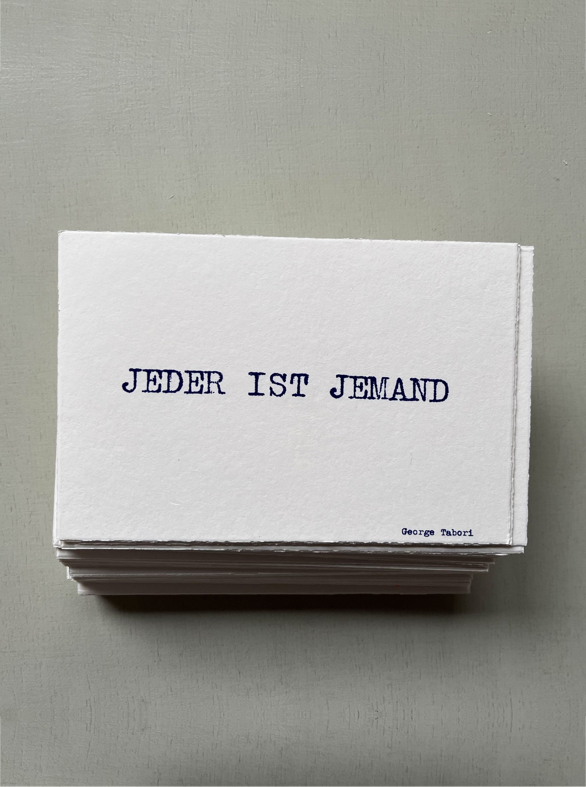 Karte jeder ist jemand - Zwölfer